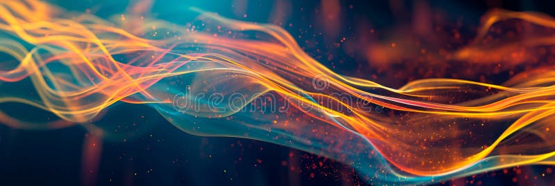 Abstract Energy Concept with Dynamic Shapes Symbolizing Vitality and ...