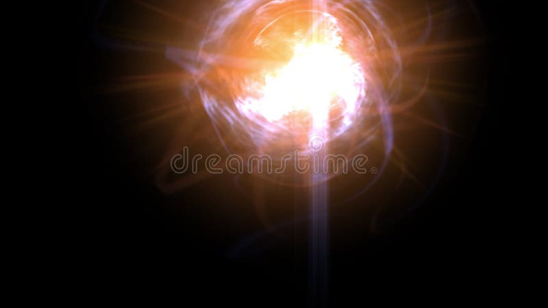 Abstract Energy Explosion with Light Rays and Particles Stock Video ...