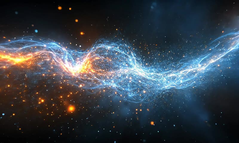 Abstract Energy Flow of Opposing Forces Stock Video - Video of science ...