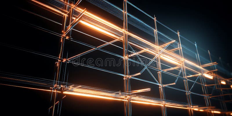 Abstract Energy Lines Glowing Network Background Image Stock ...
