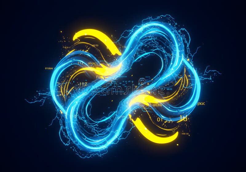 Abstract Energy Pattern Design Stock Illustration - Illustration of ...