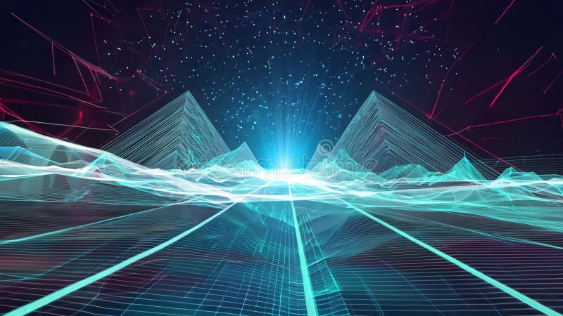 Abstract Energy Pulsing Background Stock Footage - Video of concepts ...