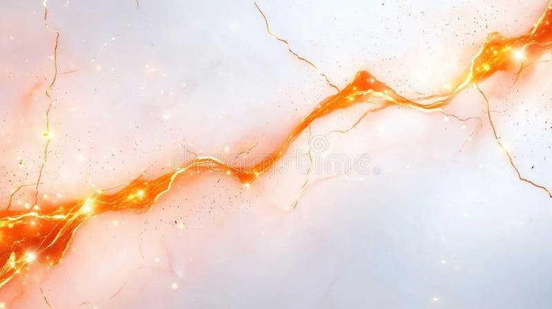 Abstract Energy Stream on Light Background with Glowing Particles Stock ...