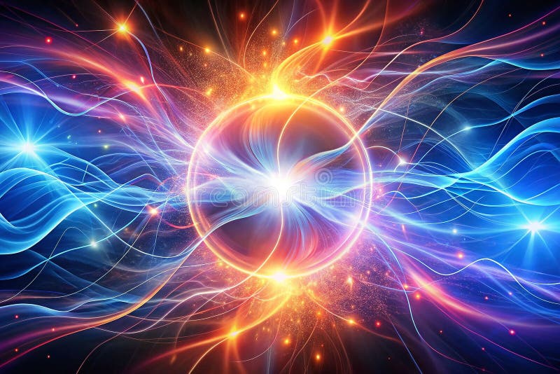Abstract Energy Vortex in Cosmic Space Stock Illustration ...