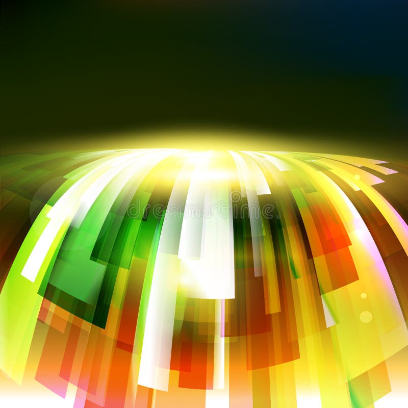 Abstract Energy Wave at Dark Background Stock Vector - Illustration of ...