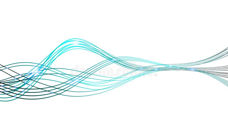 Abstract Energy Of A Wave Line Stock Vector - Illustration of motion ...