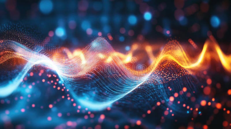 Abstract Energy Wave Pattern Representing Innovation and Power Stock ...