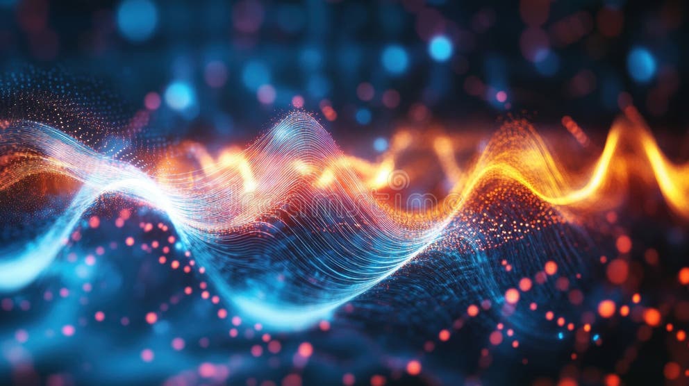 Abstract Energy Wave Pattern Representing Innovation and Power Stock ...