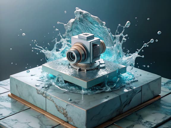 Abstract Engine Design a Stunning Minimalist Visualization of Power and Modernity Featuring a ...