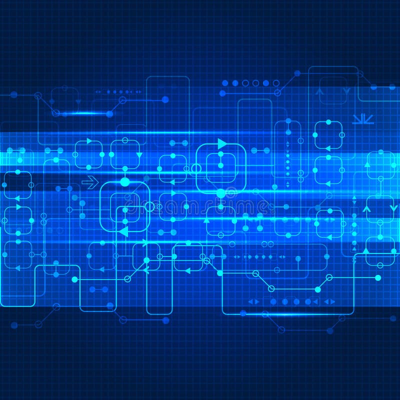 Abstract Engineering Future Technology Background Stock Vector ...