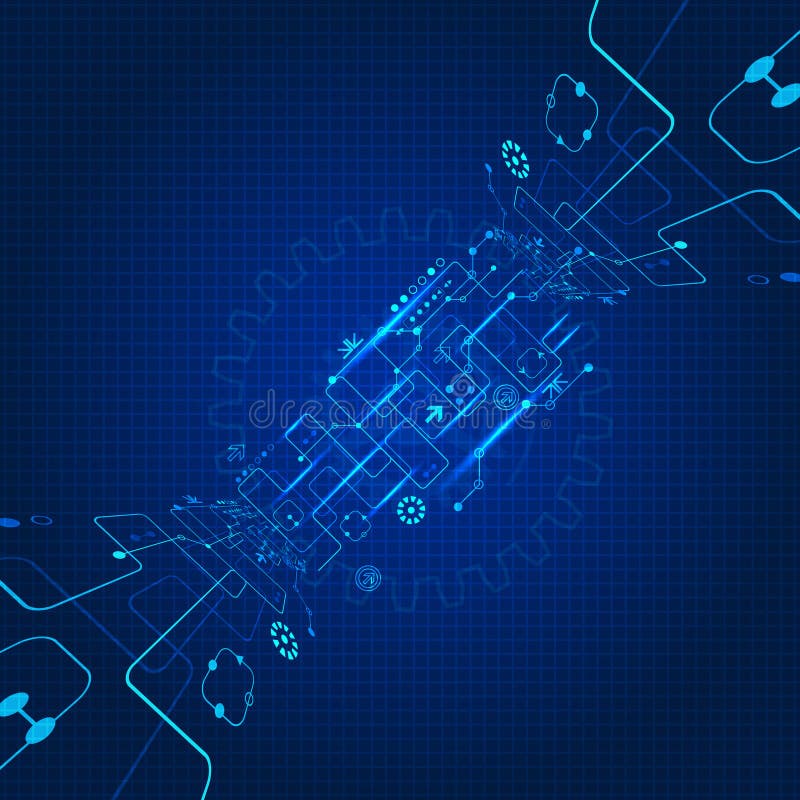 Abstract Engineering Technology Background Stock Vector - Illustration ...