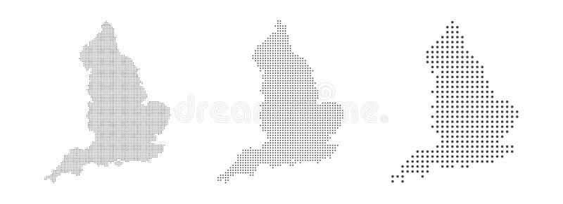 Abstract England Map with Dot Pixel Spotted Modern Concept Design ...