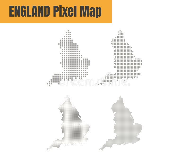 Abstract England Map with Dot Pixel Spot Modern Concept Design Isolated ...