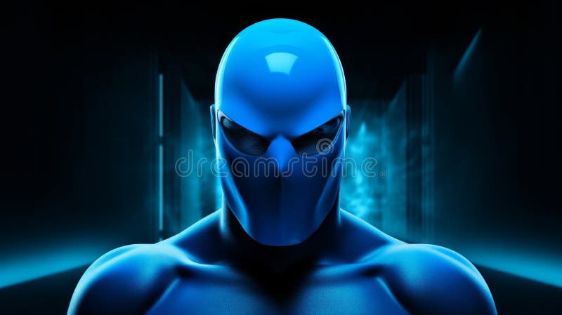 An Enigmatic Hero Mask with a Cryptic Background Uncovers Secrets Stock ...