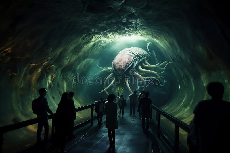 Abstract Enormous Alien Creature Stock Illustration - Illustration of ...