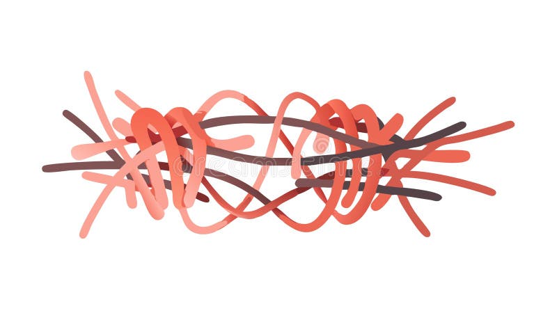 Abstract Entangled Lines Messy Complex Graphic Vector, Vector Design ...