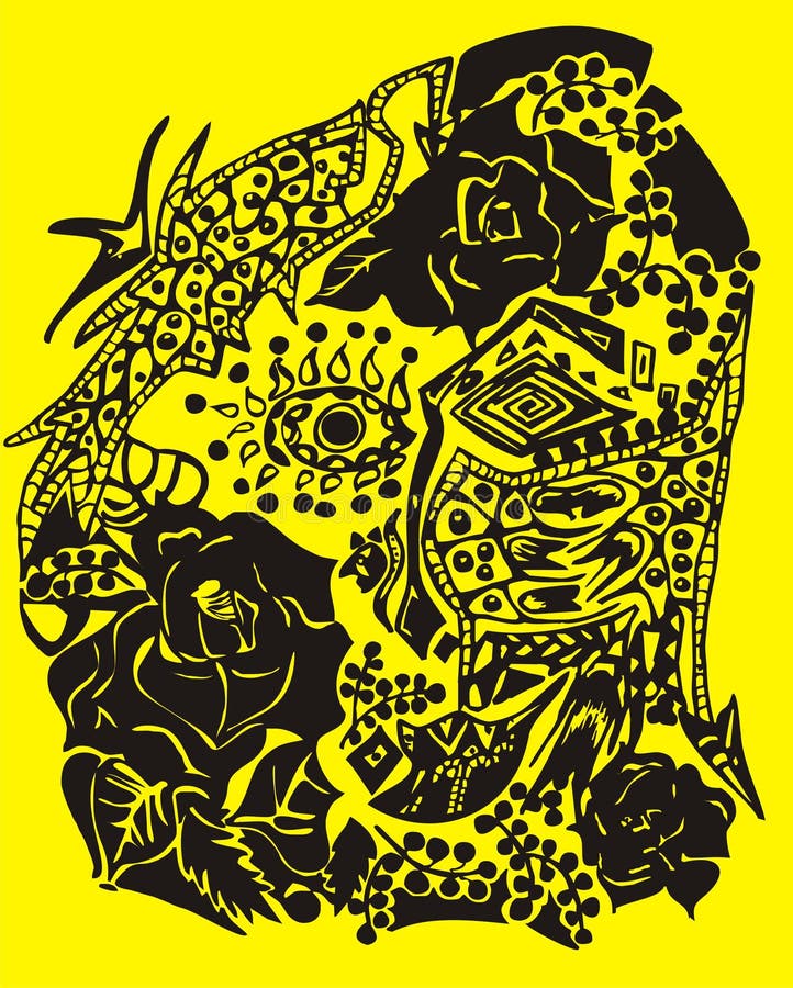 Abstract entity stock vector. Illustration of black, nose - 12088737