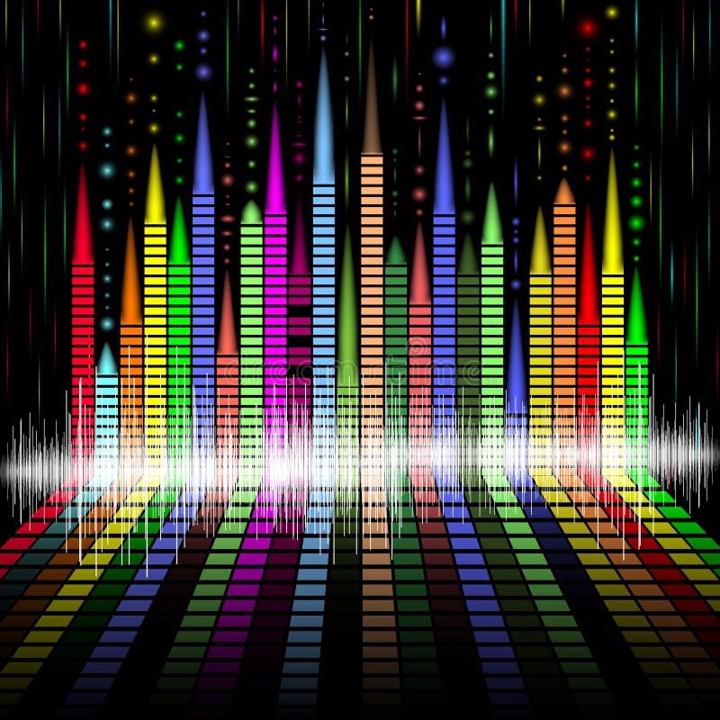 Abstract Equalizer Bacground Stock Vector - Illustration of nightclub ...