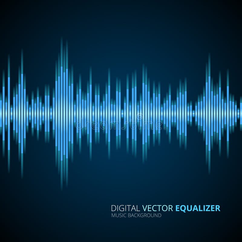 Abstract Equalizer Background Blue Stock Vector - Illustration of blue ...