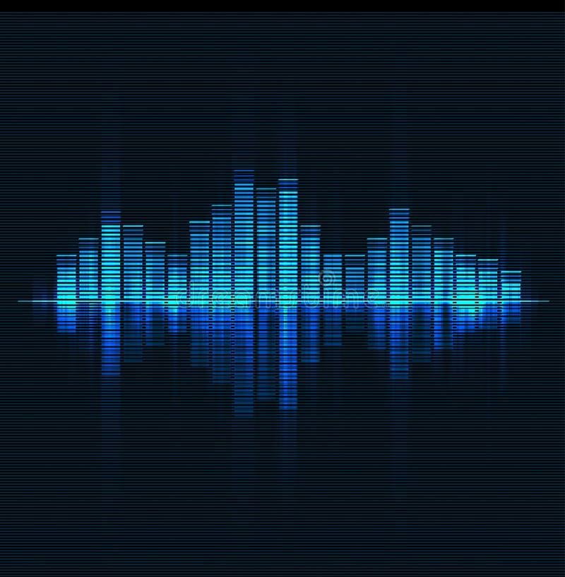 Abstract Equalizer Background Blue Stock Image - Image of equalizer ...