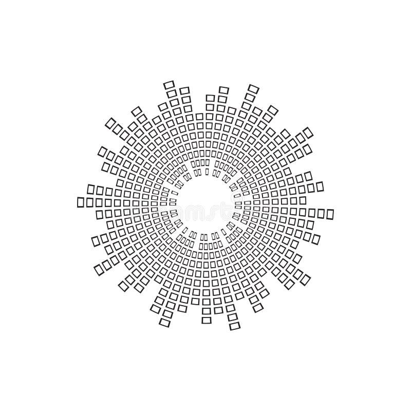 Abstract Equalizer Music Sound Wave Circle Vector Icon Symbol. Logo ...