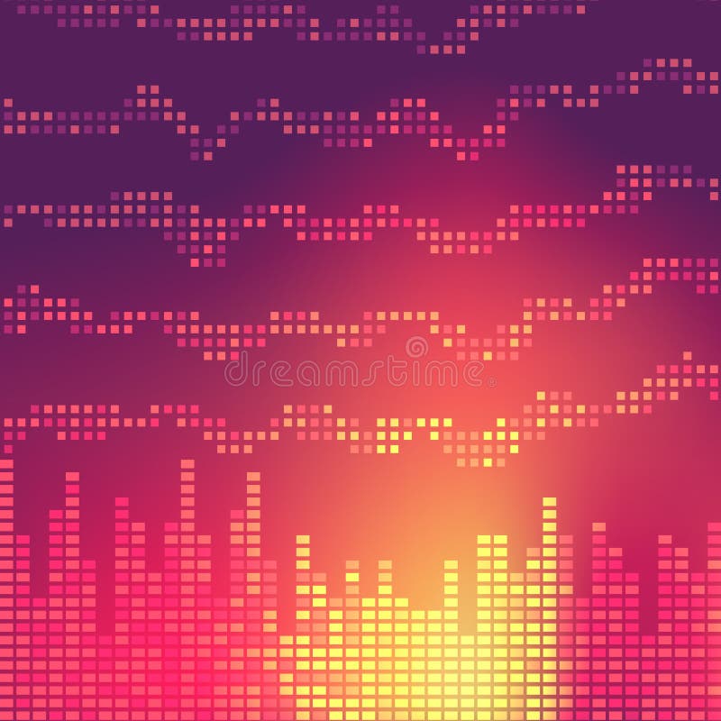 Abstract Equalizer, Music, Sound Wave, DJ. Vector Illustration. Stock ...
