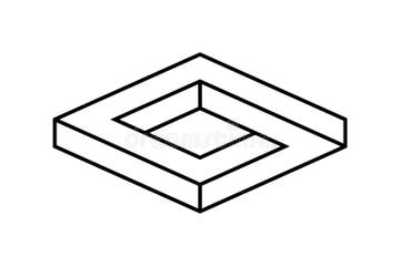 Impossible Rectangle Stock Illustrations – 638 Impossible Rectangle ...