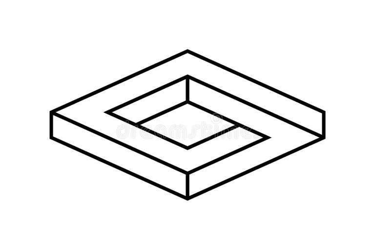 Impossible Rectangle Stock Illustrations – 638 Impossible Rectangle ...