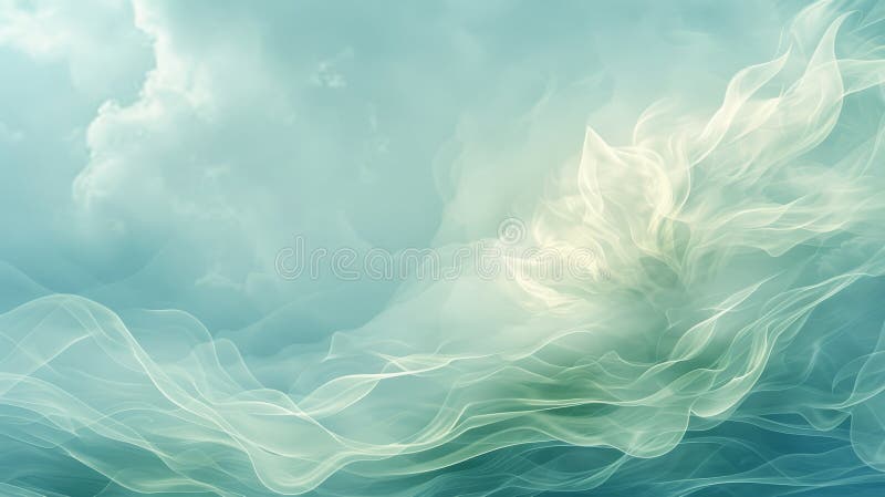 Abstract Ethereal Wave Pattern in Soft Pastels Stock Illustration ...