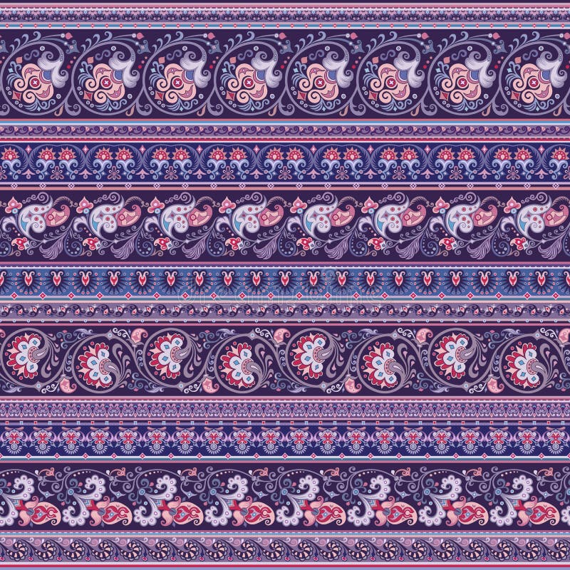 Abstract Ethnic Stripe Pattern, Vector Background Stock Vector ...