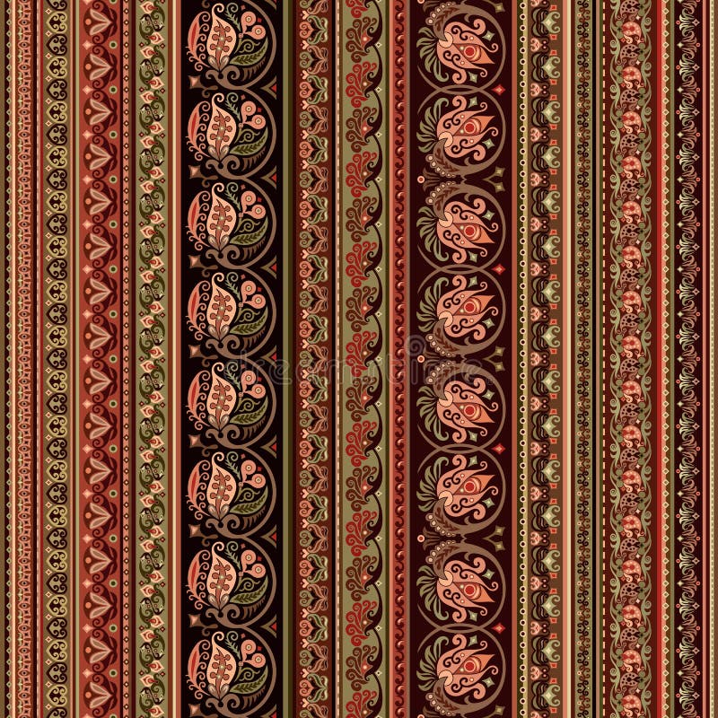 Abstract Ethnic Stripe Pattern, Vector Background Stock Vector ...