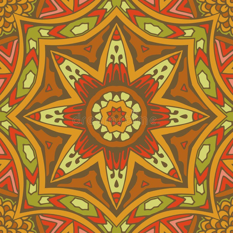 Abstract Ethnic Indian Seamless Pattern Tribal Stock Vector ...