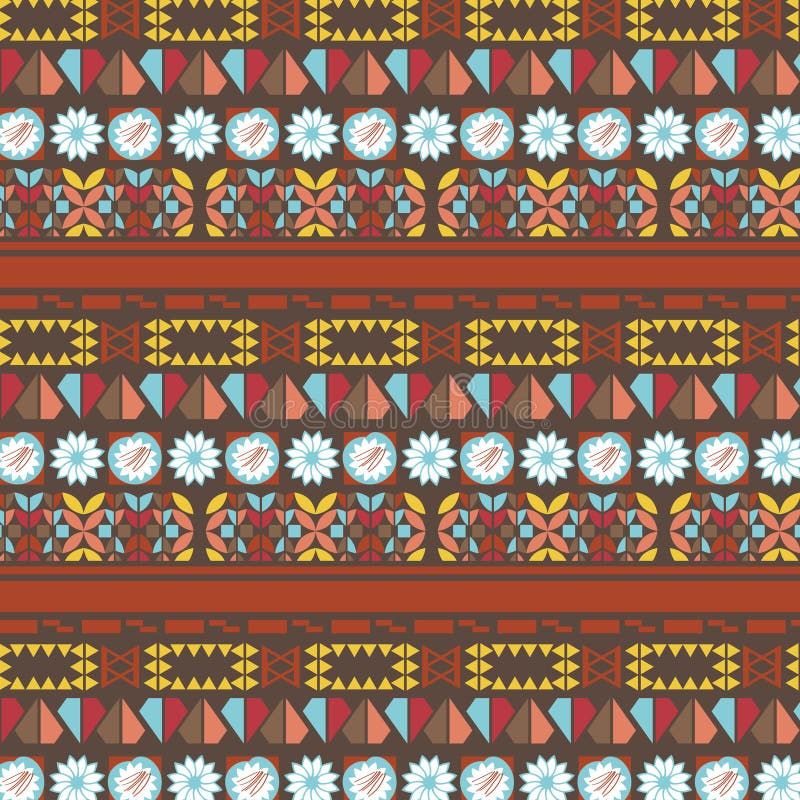 Abstract Ethnic Vector Background for Design. Colorful Texture Stock ...