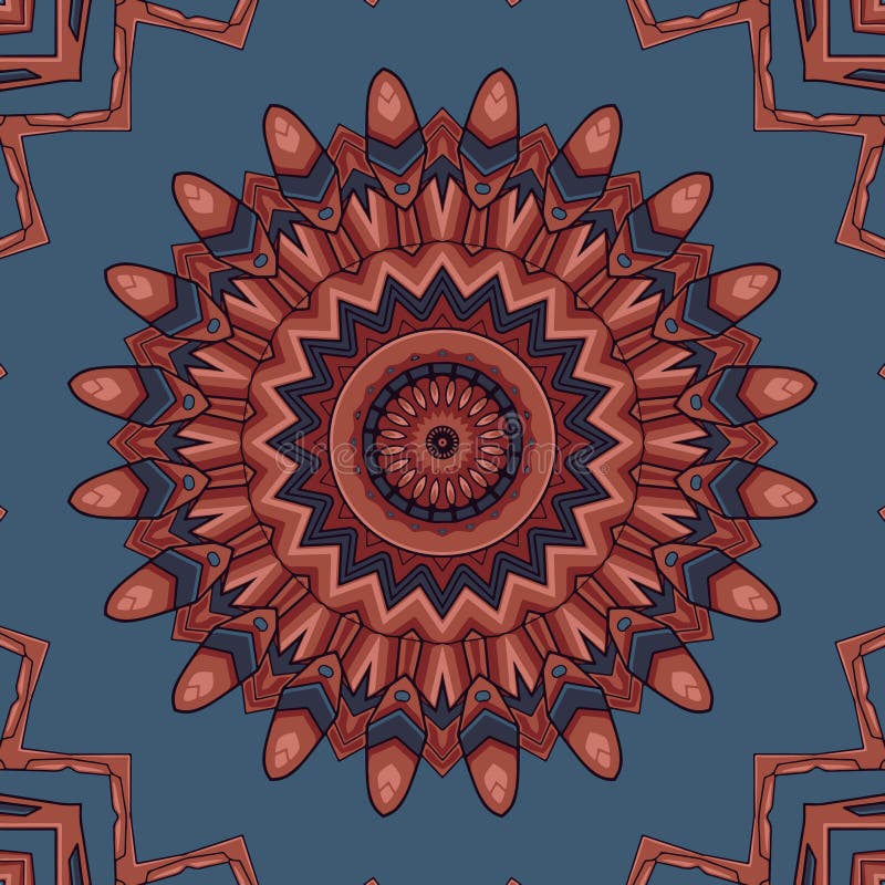 Abstract Ethnic Vintage Seamless Pattern Tribal Background Stock Vector ...