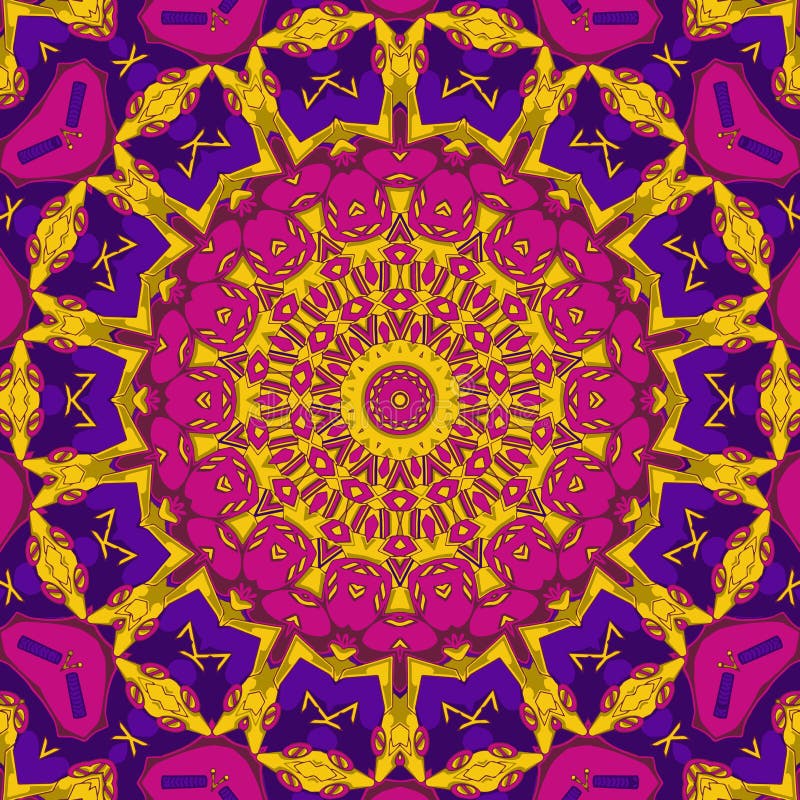 Abstract Ethnic Vintage Seamless Pattern Tribal Background Stock Vector ...