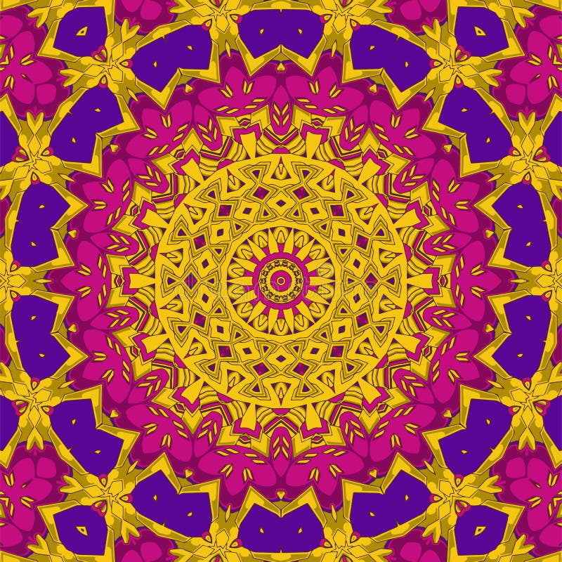 Abstract Ethnic Vintage Seamless Pattern Tribal Background Stock Vector ...