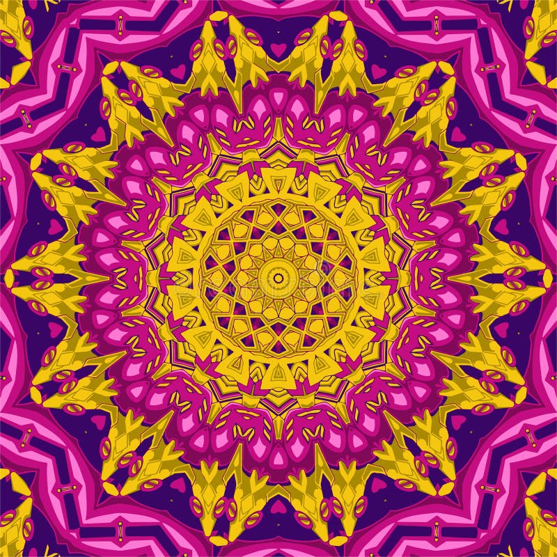 Abstract Ethnic Vintage Seamless Pattern Tribal Background Stock Vector ...