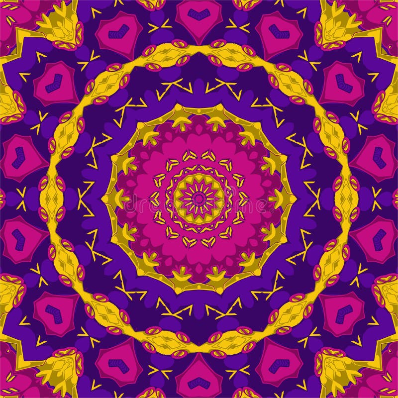 Abstract Ethnic Vintage Seamless Pattern Tribal Background Stock Vector ...