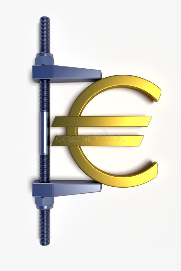 Abstract euro golden sign stock illustration. Illustration of income ...