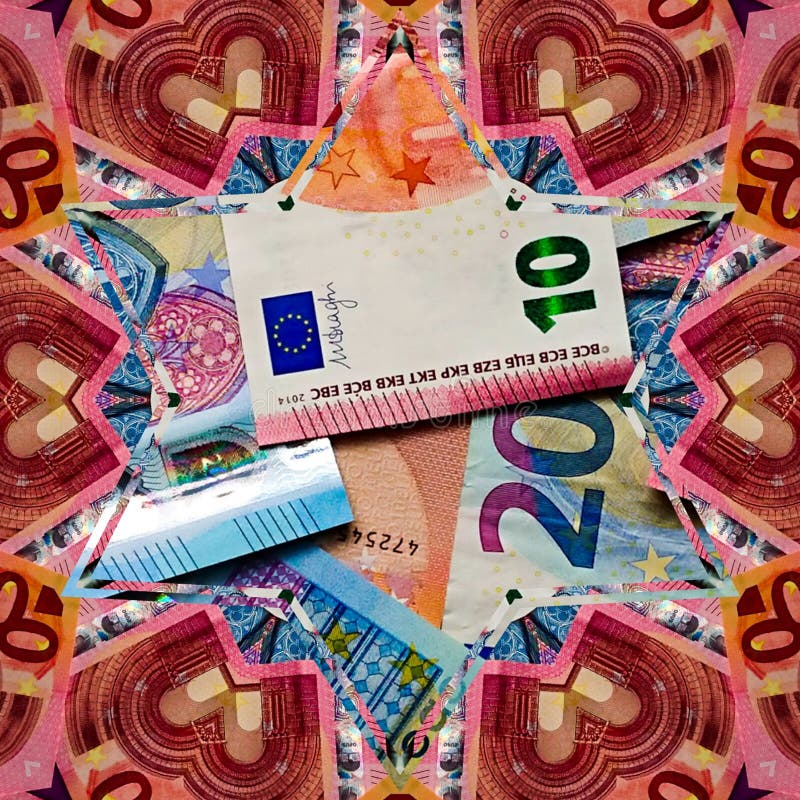 Abstract Euro Notes Money Cash Art Stock Image - Image of money ...