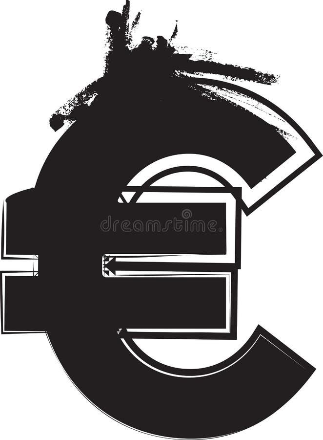 Abstract euro Symbol stock vector. Illustration of currency - 141513954