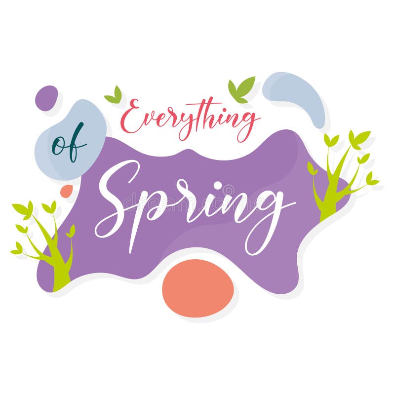 Abstract Everything of Spring Banner Design Stock Vector - Illustration ...