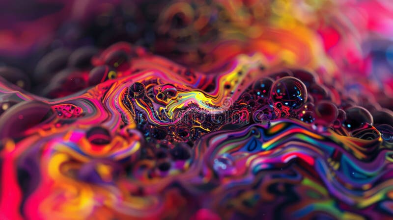 Abstract Evolution: Exploring Biomorphic Doodles in 3D Stock Image ...