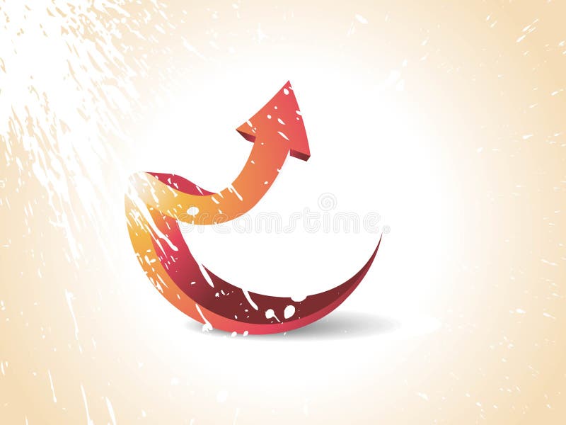 Abstract Excellent Single Arrow Design Stock Vector - Illustration of ...