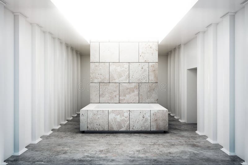 Abstract Exhibition Interior Stock Illustration - Illustration of ...