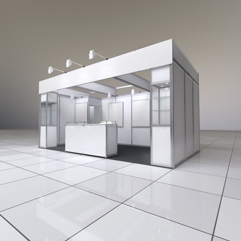 Abstract exhibition stand stock illustration. Illustration of event ...