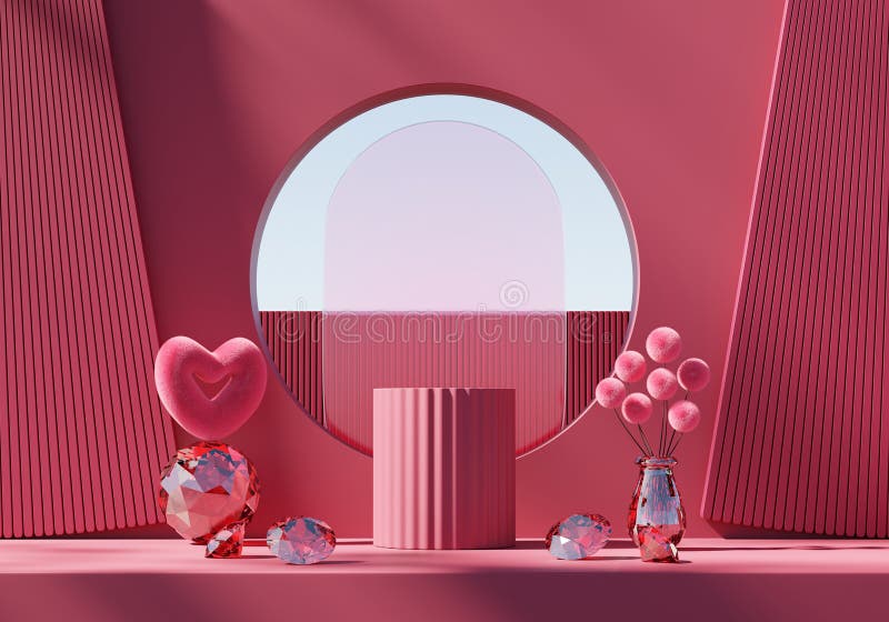 Abstract Exotic Minimal Modern Podium Platform for Product Display ...