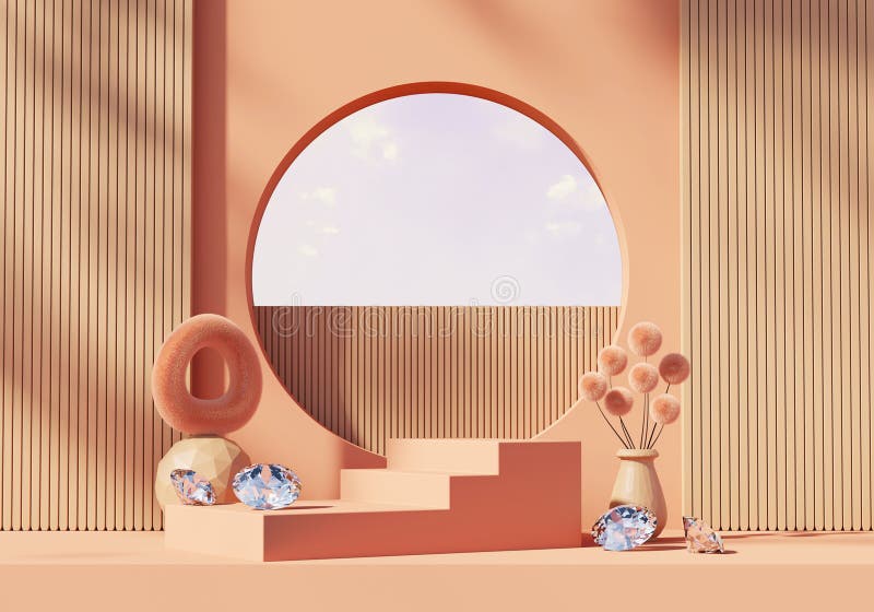 Abstract Exotic Minimal Modern Podium Platform for Product Display ...