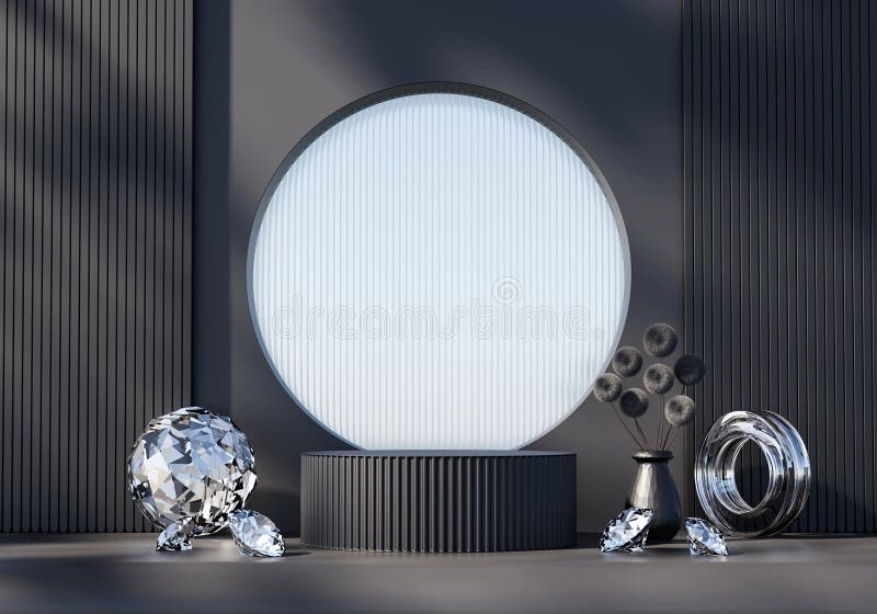 Abstract Exotic Minimal Modern Podium Platform for Product Display ...