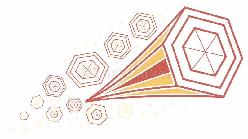 Abstract Expanding Geometric Pattern Motion Perspective Dynamic Vector ...